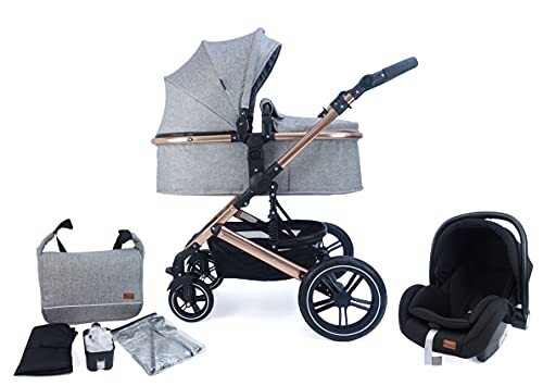 PIXINI Neyla combi kinderwagen met stoffen kuip, buggy, luiertas ...