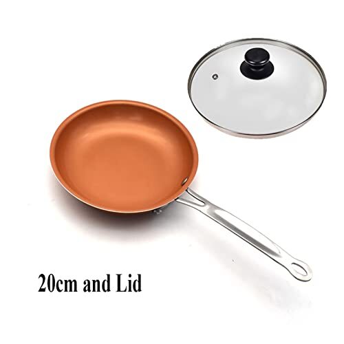 ELWAA CYTMALL Koekenpan 20 cm 26 cm 28cm non-stick skillet cauldron inductiekookplaat wok pan ...