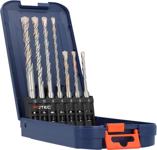Rotec Betonboren set 7 delig sds-plus Betonboren-betonboor-borenset sds-plusbetonboor6mm ...