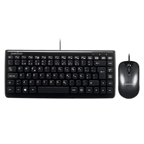 Perixx PERIBOARD-407, mini USB-toetsenbord, kauwgom toetsen, piano, lay ...