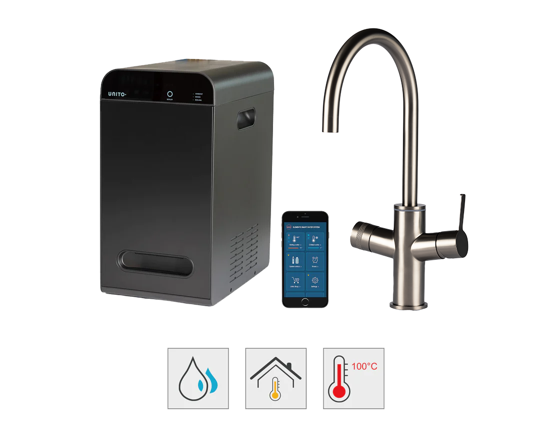 Unito C0035-F0202 LAVA G2 4.4L kraan Universe C-uitl. Gunmetal Kokend ...