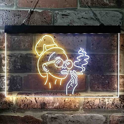 FMOGGE Lady Smoke Neon Sign Led Neon Lights Voor Wall, Neon Lights ...