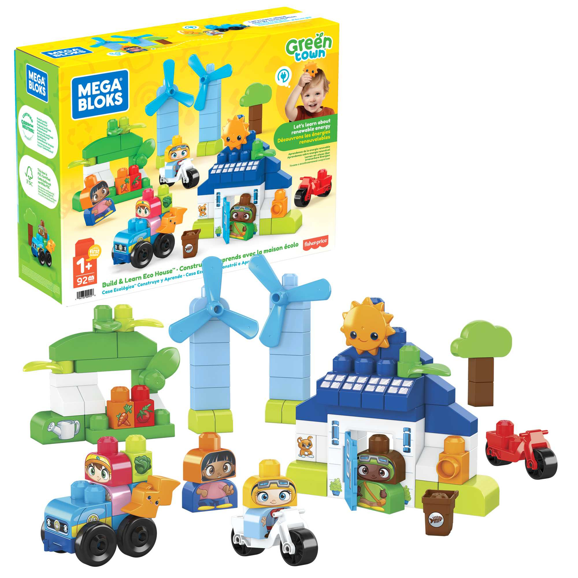 MEGA Mega Bloks Groene Stad Bouwen en Leren Ecohuis | SPEELGOED&TOYS ...