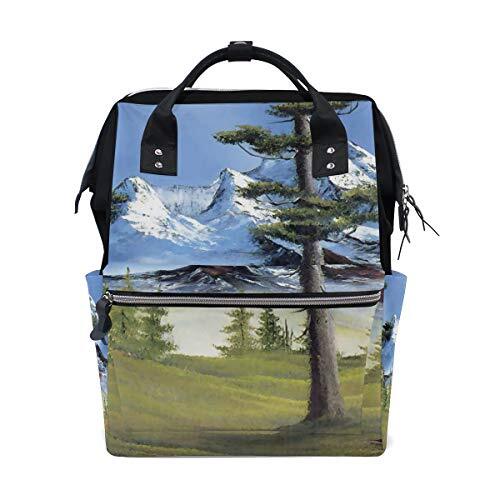 MALPLENA Luiertas Dorp Schilderij School Tas Reizen Rugzak Koffer en ...