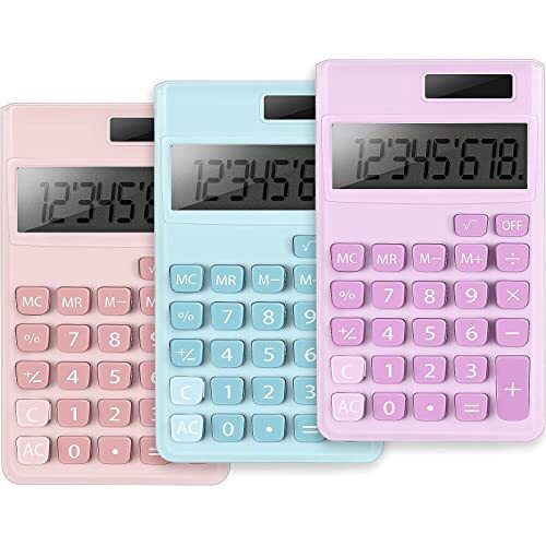 Feredery 3 Stks Mini Calculator Pocket Size Calculator Elektrische ...