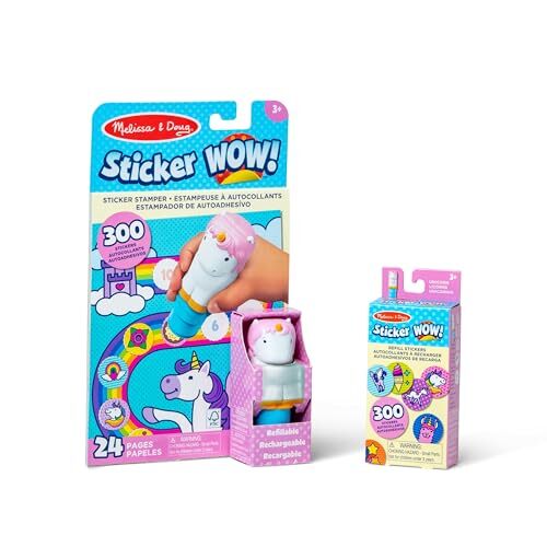Melissa & Doug Sticker WOW!™ - Eenhoornbundel: stickerstamper en ...