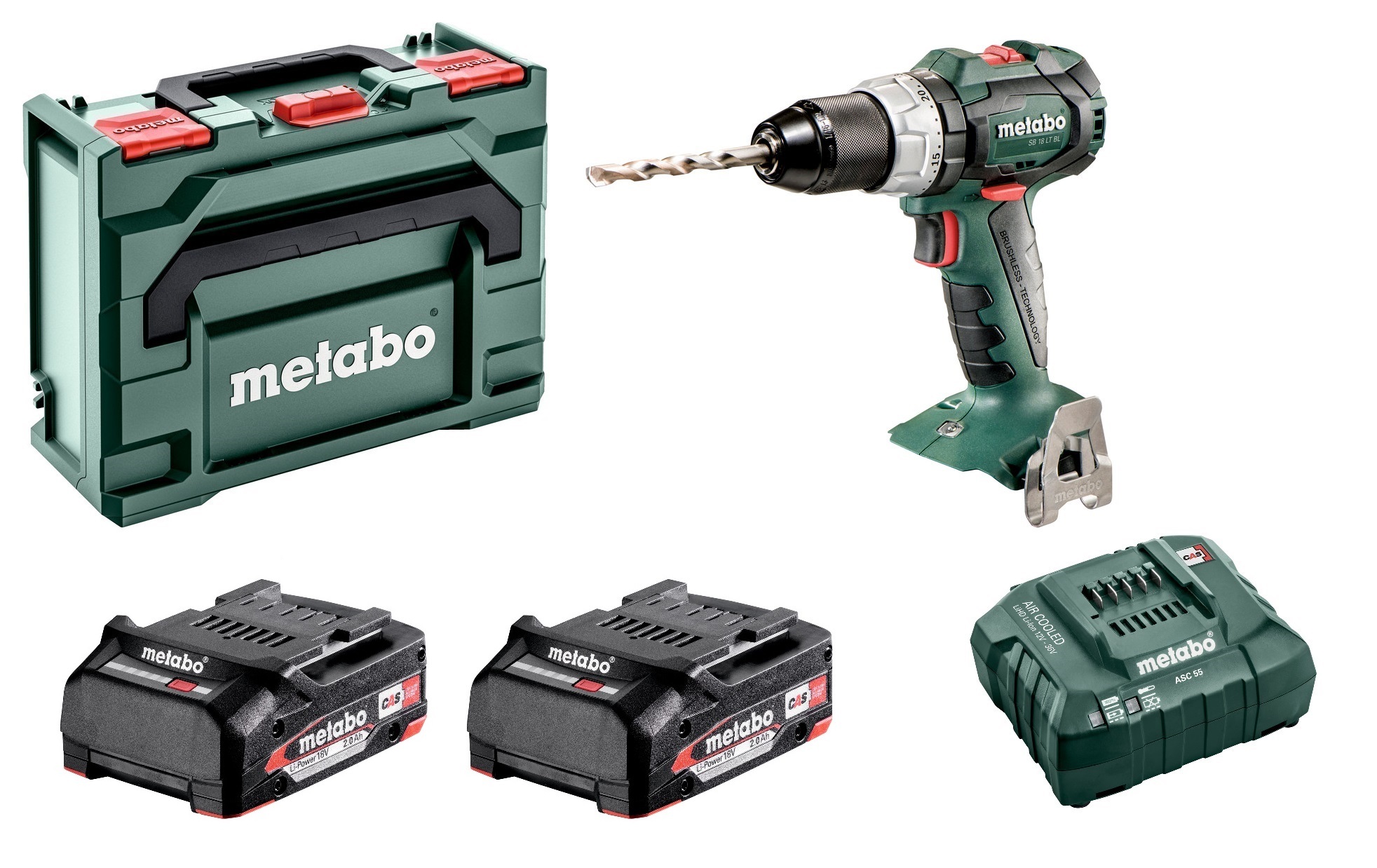 Metabo Sb 18 Lt Bl 18v Li Ion Accu Klopboor Schroefmachine Set 2x Li