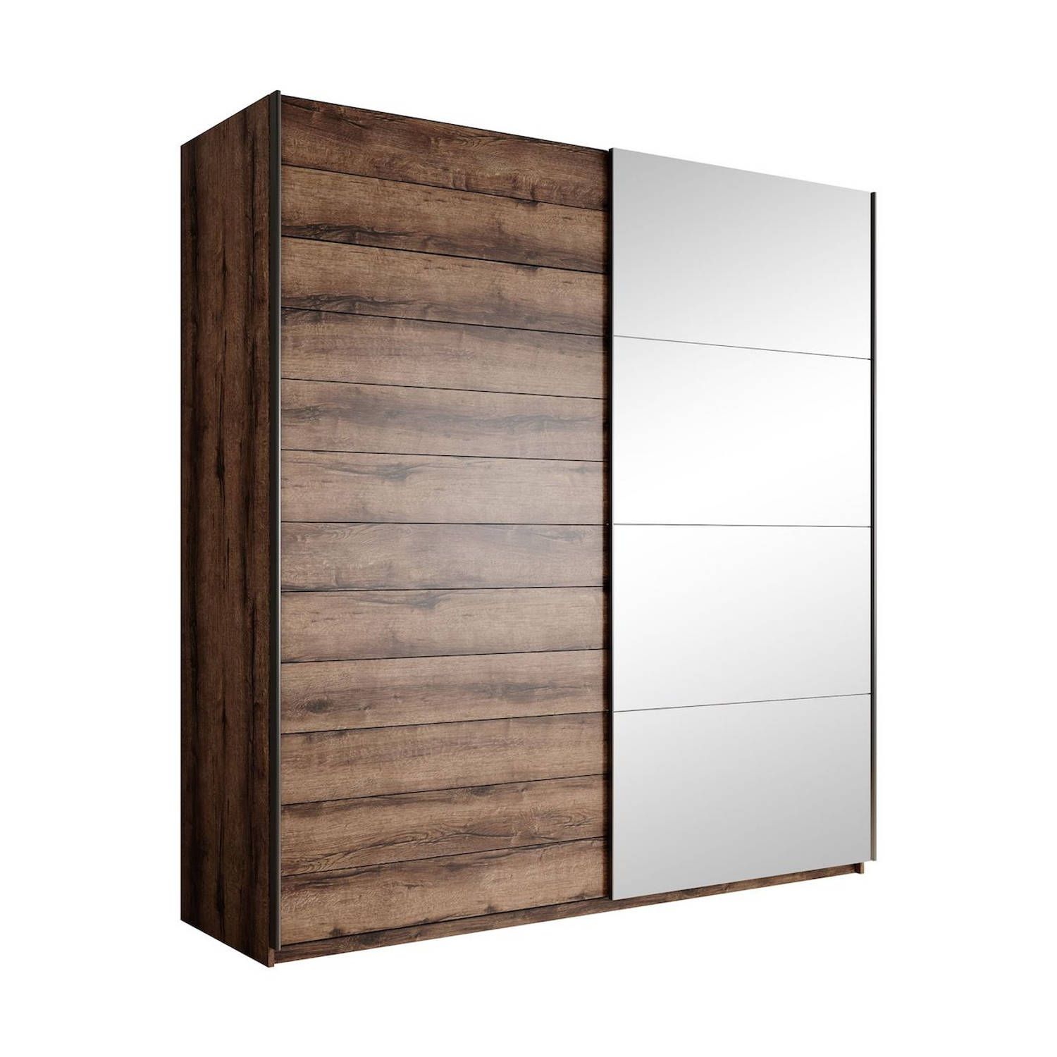 MEUBELLA Kledingkast Brown - Eiken - 180 cm Kast kopen? | Kieskeurig.nl ...