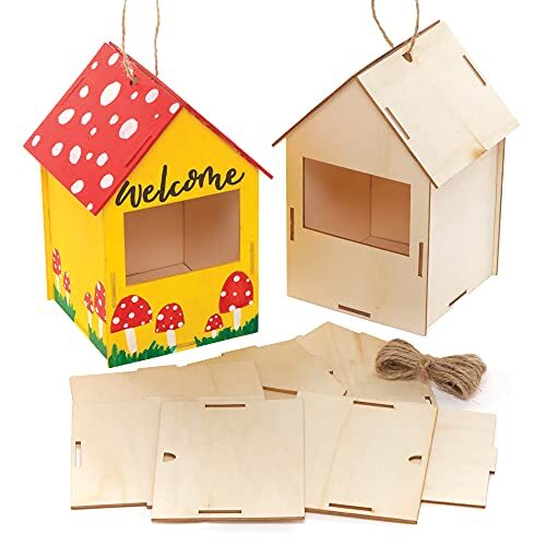 Baker Ross FE929 Robin Nest Box Kits - Pak van 2, Maak je eigen ...