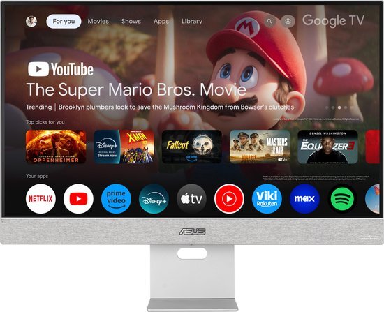 ASUS ZenScreen Smart Monitor MS27UC - 4K - Google TV - USB-C 90w ...