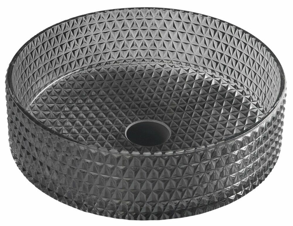 Sapho Maragua Waskom - Zwart - 40x40cm - Glas | WASTAFEL EN FONTEIN ...