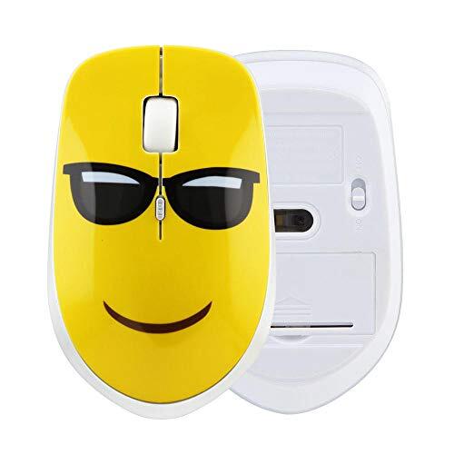 LONGHAIYUAN Leuke draadloze mini-stille computermuis Ultradunne USB ...