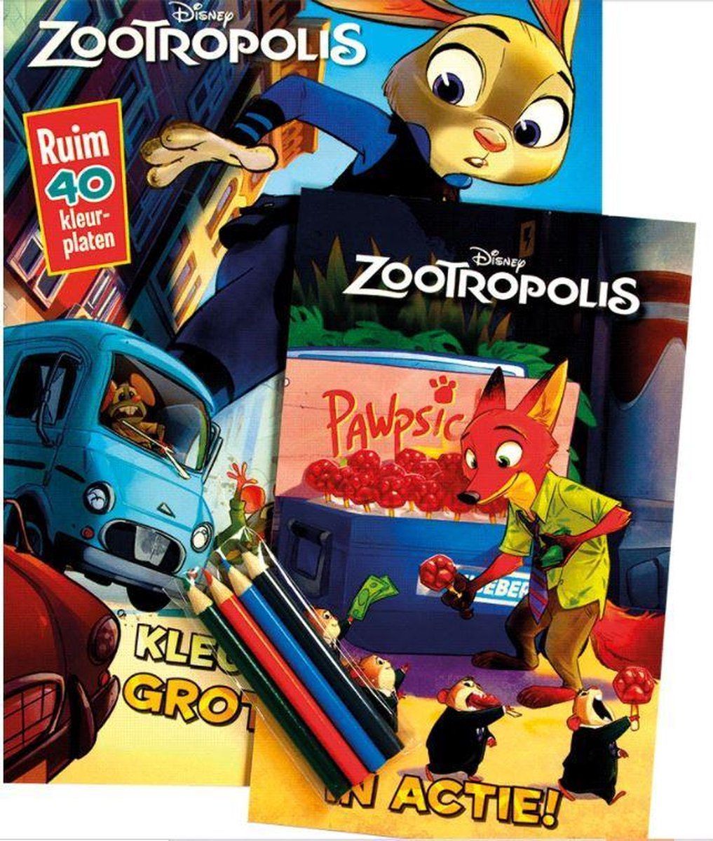 Disney Rebo Productions Activiteitenboek Zootropolis Papier ...