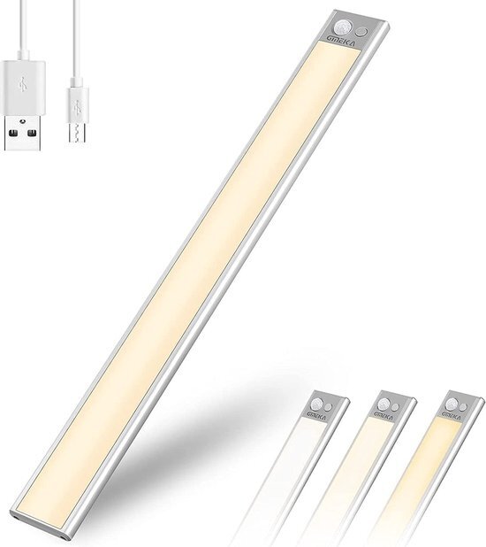 GMEKA Onderbouwlamp voor keuken, 140 leds, 280 lumen, kastverlichting ...