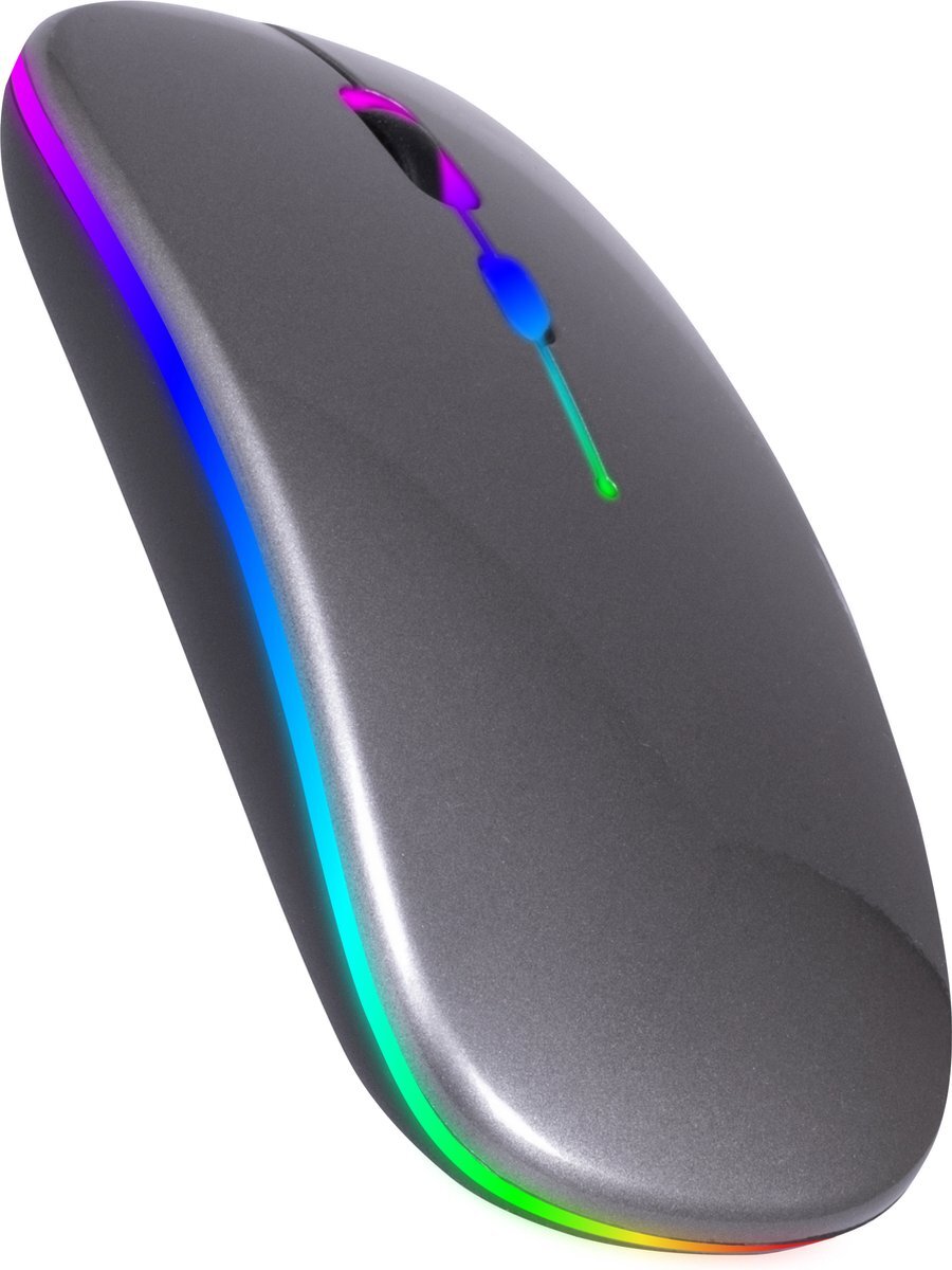 Nuvance Nuvance - Draadloze LED Bluetooth Muis - Ergonomisch - RGB ...