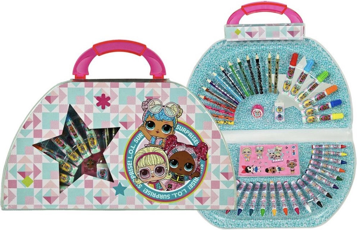L.O.L. LOL KLEURKOFFER 51 Delig /Colouring Case 51 Pcs ...