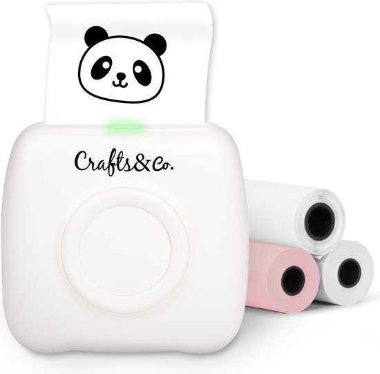 Crafts&Co Mini Pocket Printer - Sticker Printer - Mobile Photo Printer ...
