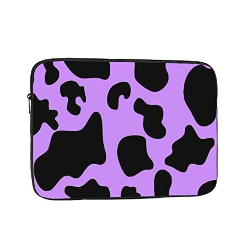 DIRYKILP Zwarte Koe Print Laptop Sleeve 15,6 inch, Waterbestendig ...