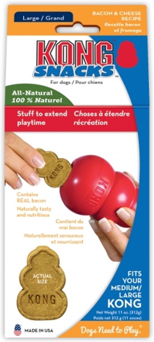 Kong Snacks Bacon & Cheese L - Voer | DIERBENODIGDHEDEN | Wij helpen je ...