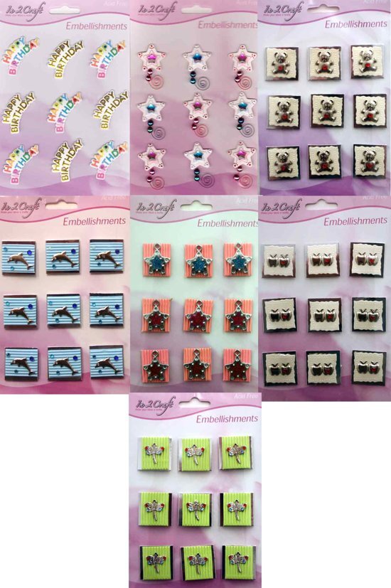 Top-Hobby 63 Luxe Relief Versieringenen - Embellishments voor het maken ...