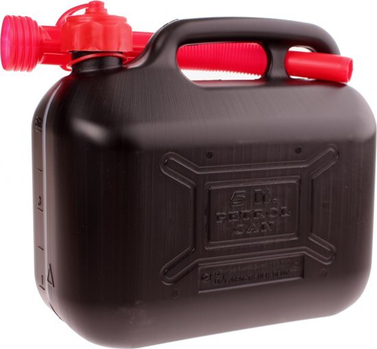 aanhangwagendirect Jerrycan - Benzine - Kunststof - 5 Liter - Met ...