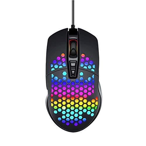 3C Light USB Bedrade Muis Ultra Lichtgewicht RGB Gaming Muis Draagbare ...