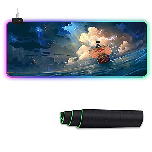 DJFH Oversized RGB Gaming Muismat | LED Extended Glowing Mousepad | 14 ...