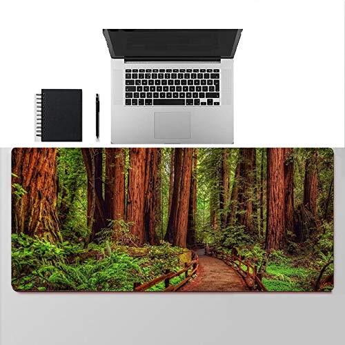 DHSBD Landschap Afdrukken Gaming Muismat Lock Edge Grote Muismat ...