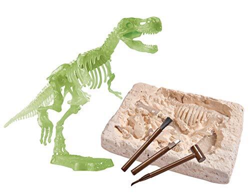 simba 104342403 - Gloe in the Dark T-Rex opgravingsset, skelet om uit ...