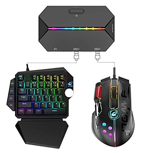 Lexon tech USB Wired RGB Mechanisch Gaming Toetsenbord + Joystick ...