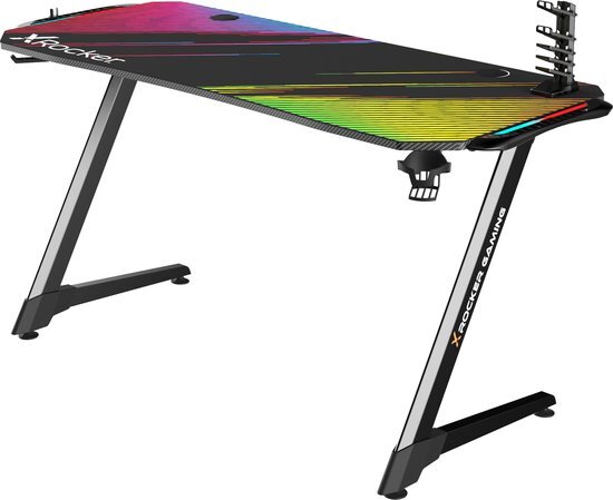 X Rocker X-Rocker Jaguar Esports Gaming Desk - LED - Met Muismat ...