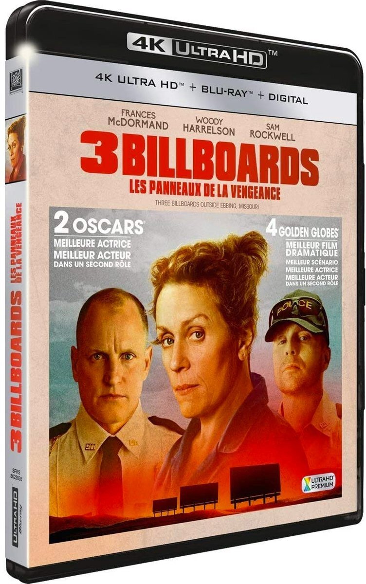 Disney Movies Three Billboards Outside Ebbing Missouri (4K Ultra HD Blu-ray) (Import geen NL ...