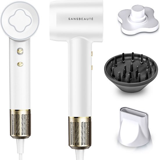 Sansbeauté® Föhn met Diffuser – Krullen – 110.000RPM - Ionische ...