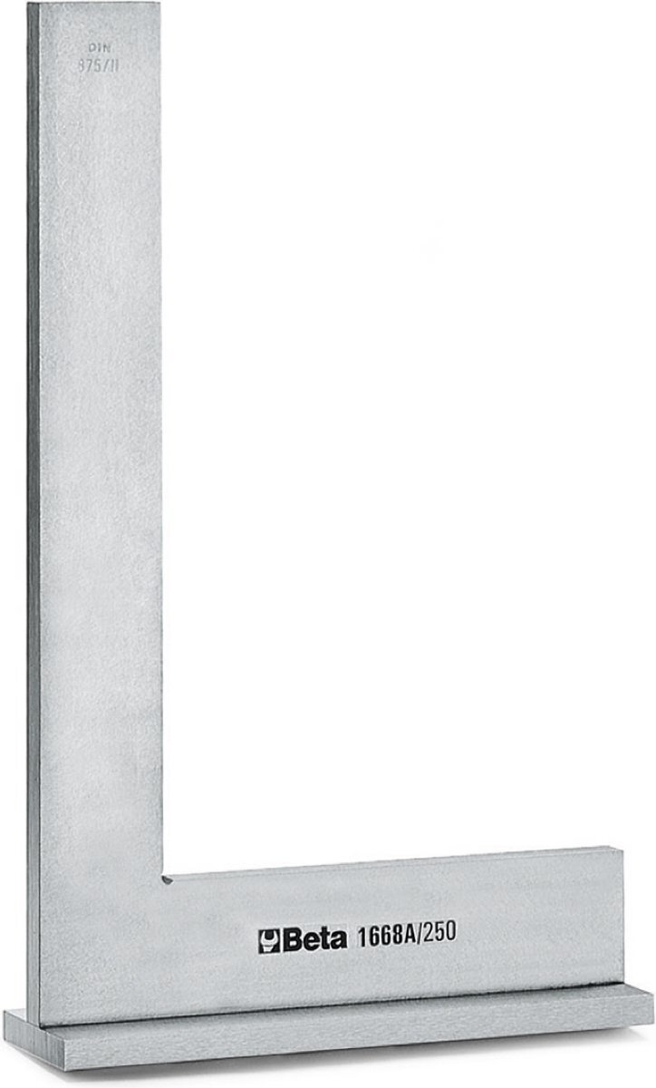 Beta Standaard winkelhaak met aanslag vervaardigd uit genormaliseerd geslepen staal 1668A 100 ...