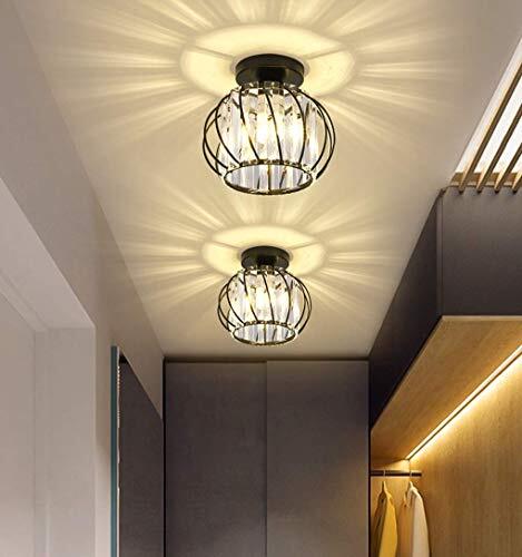 Zi Yang Kristallen ronde plafondlamp hal lamp moderne eenvoudige ...