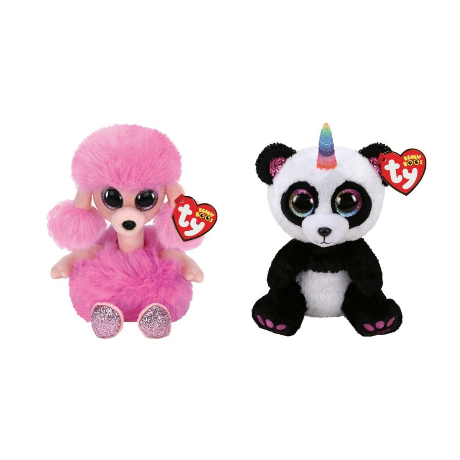 TY - Knuffel - Beanie Boo's - Camilla Poodle & Paris Panda Knuffel ...