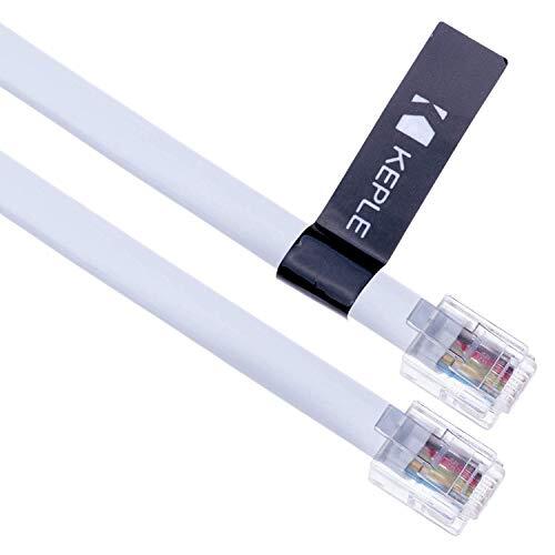 Keple RJ12 tot RJ12 kabel 0,5 m 6P6C platte verlengkabel telefoonkabel ...