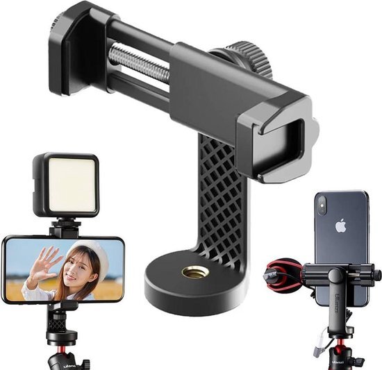 Ulanzi ST-17 360º Draaibare Telefoonhouder voor statief met Cold Shoe ...
