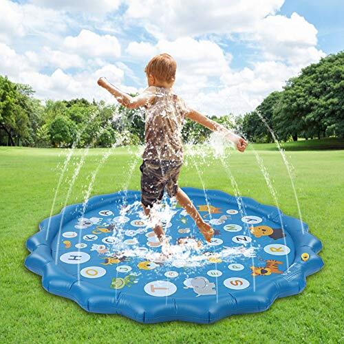Mumusuki Sprinkler Pad voor kinderen, draagbare opblaasbare watermat ...