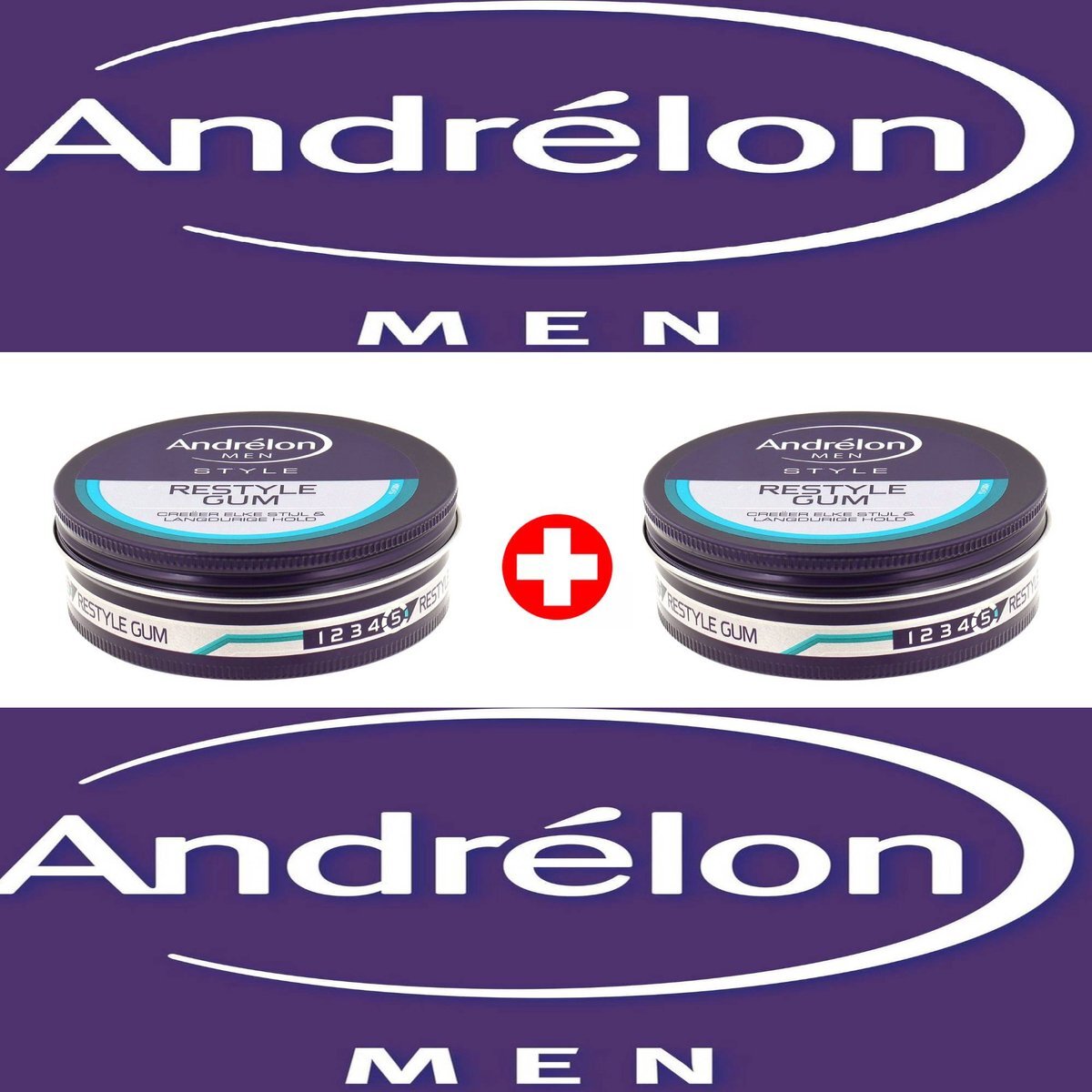 Andrélon Restyle For Men - 75 ml - Gum 2 stuks Haargel en wax kopen ...