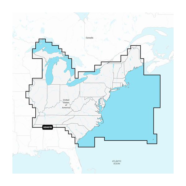 Garmin Garmin U.S. East - Lakes, Rivers and Coastal Marine Charts ...