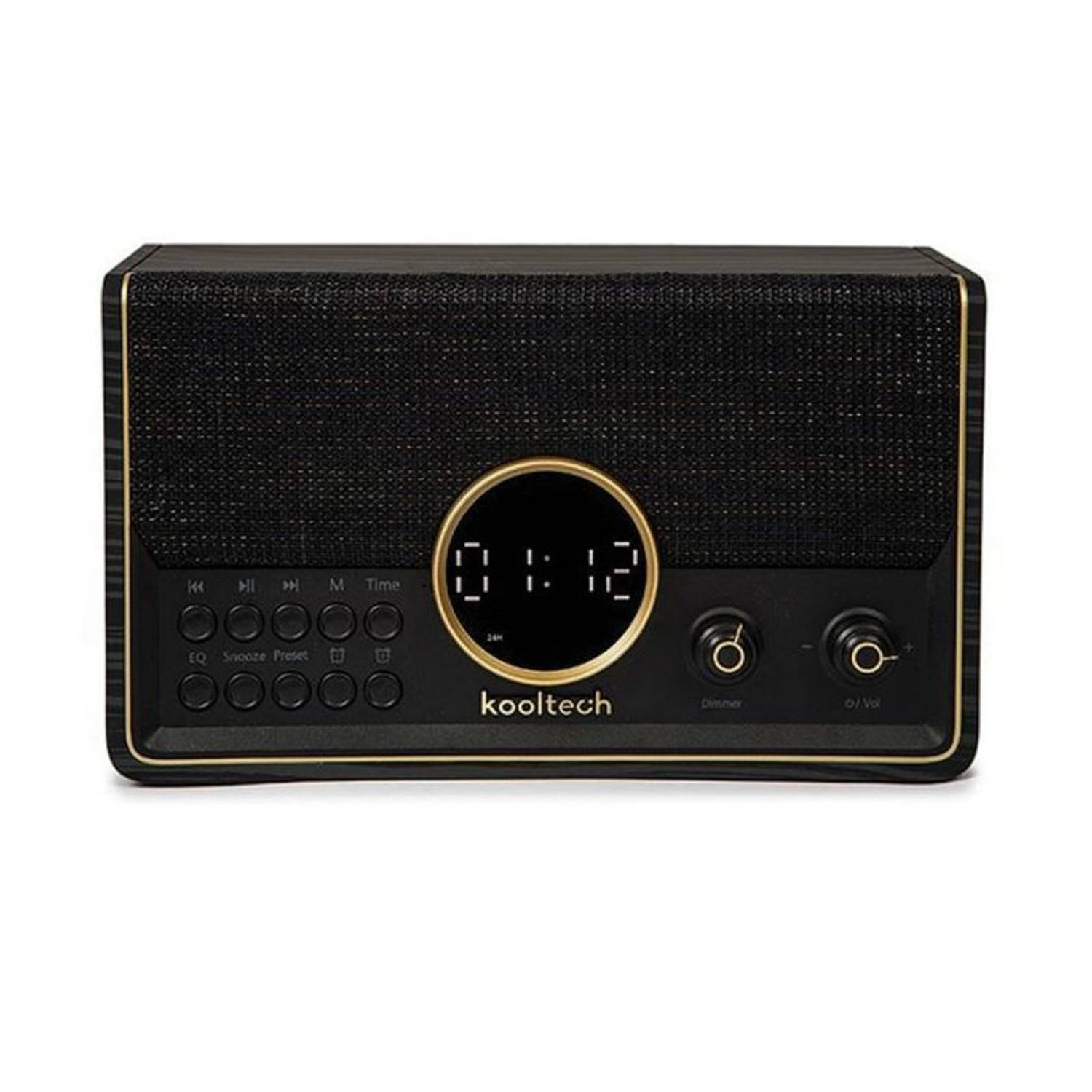Kooltech House Retro radio - met AM/FM en Bluetooth - Zwart Draagbare ...