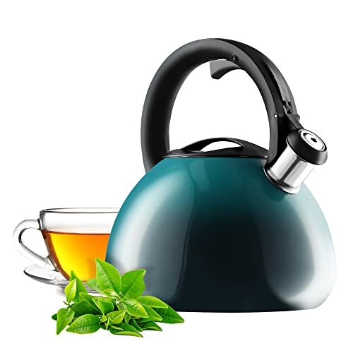 KADAX Theeketel, roestvrij stalen fluitketel, 3 liter waterkoker, retro ...