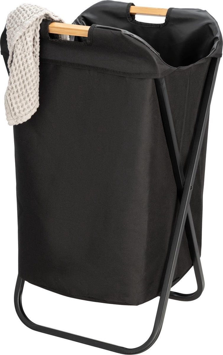 WENKO Wasmand zwart Loft / bamboo / schaar wasmand Wasmand kopen ...
