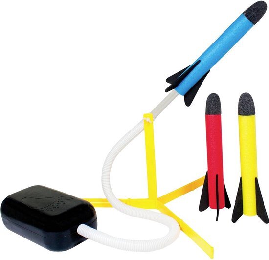 Paul Günther 1556 1556 raketspel Air Rocket met startpomp en 3 raketten ...