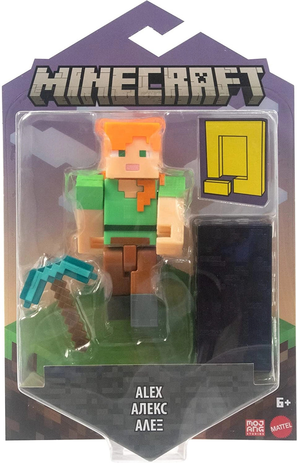 Mattel Minecraft 8cm Nether Portal Figure - Alex Poppen en figuren ...