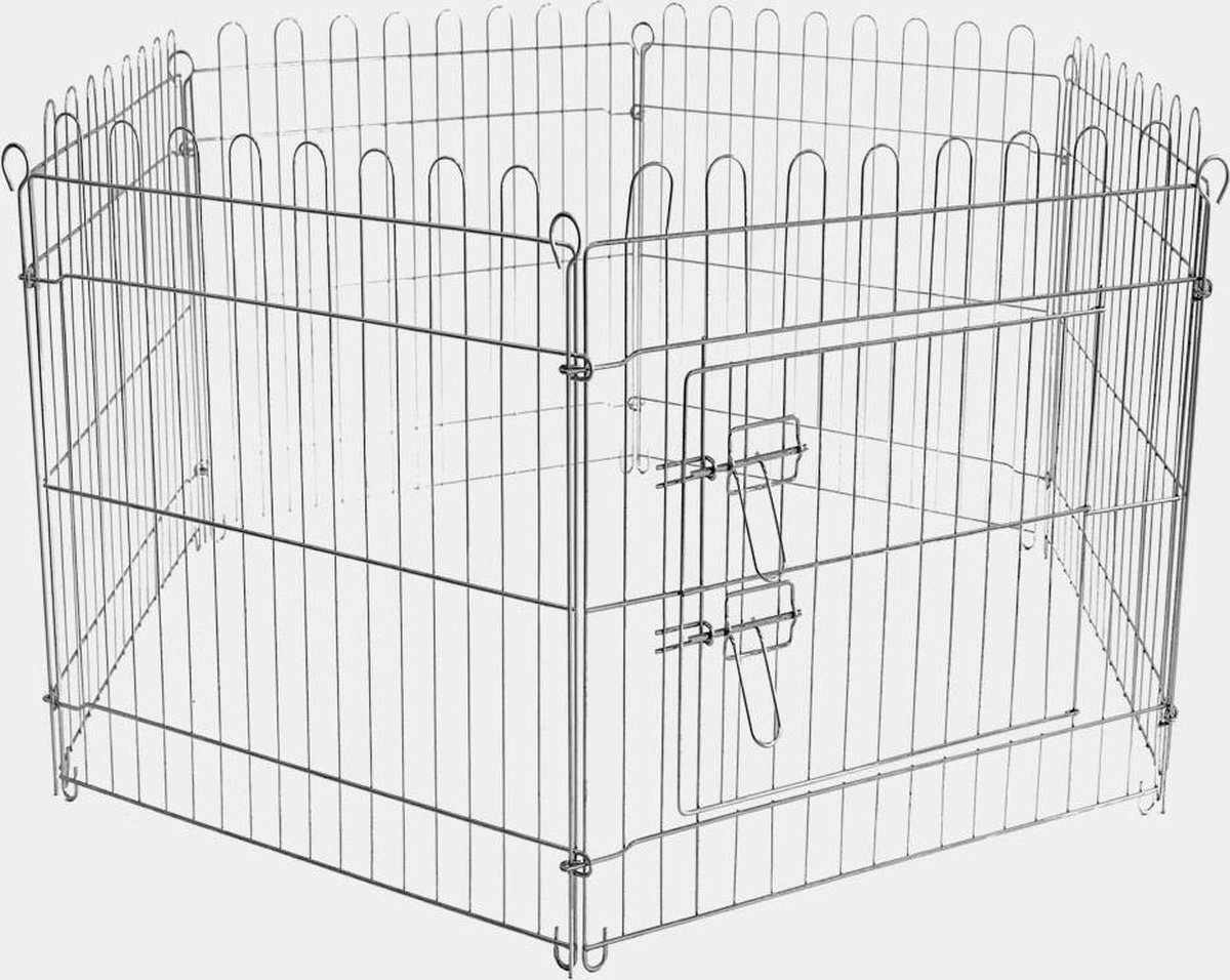 Wiltec Wildanger Technik GmbH Buitenverblijf, box, puppybox, 6-delig ...