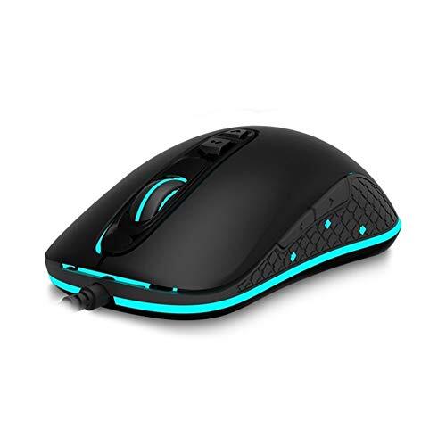 WSJQWHW Professionele Wired Game Mouse RGB 7 Toetsen 4000 DPI LED ...