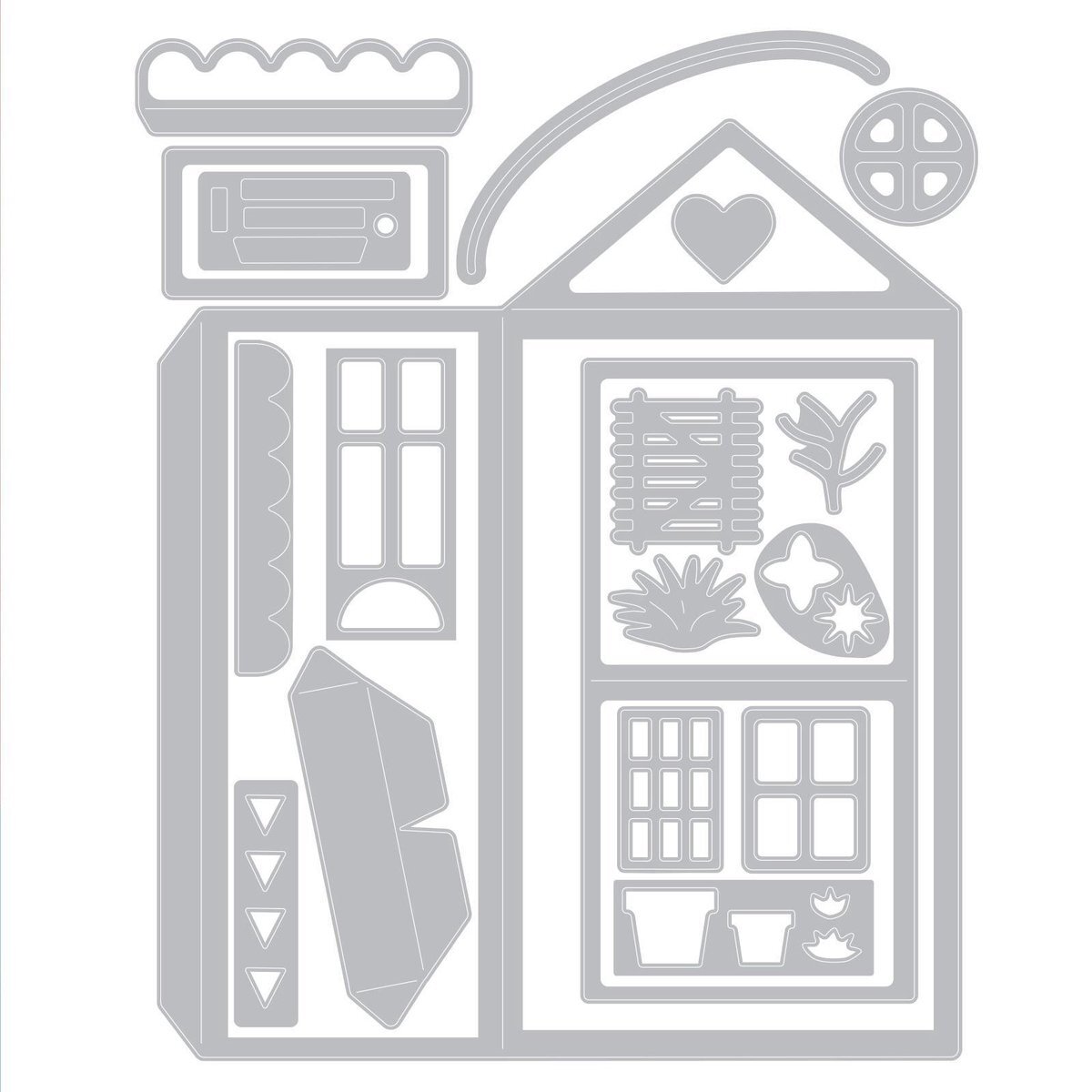 Sizzix Sizzix Thinlits Die Set - 19PK No Place Like Home 663847 Georgie Evans | HOBBY (OVERIG ...