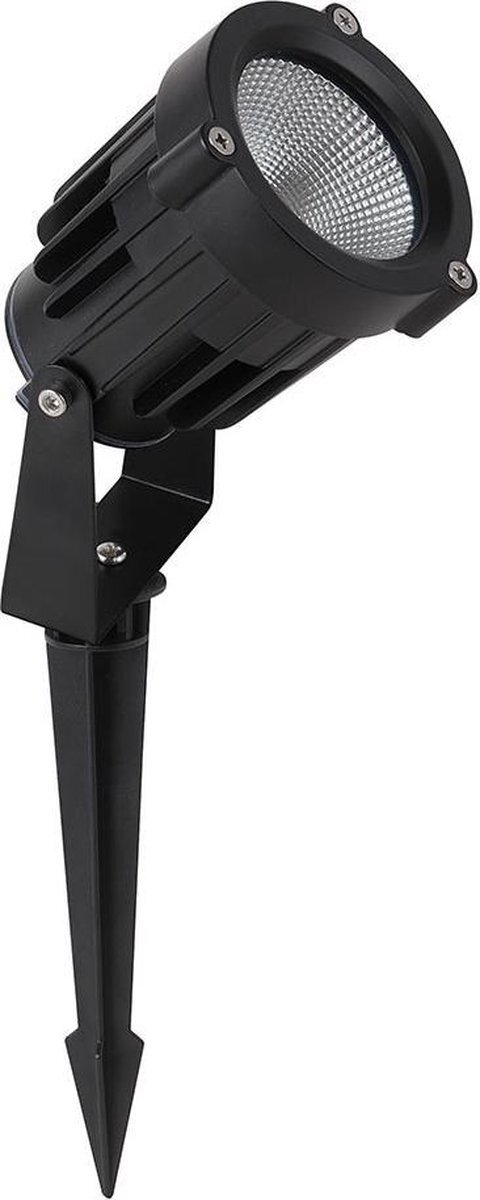 HOFTRONIC Renzo - Tuinspot voor buiten - Zwart - 3000K Warm wit licht ...